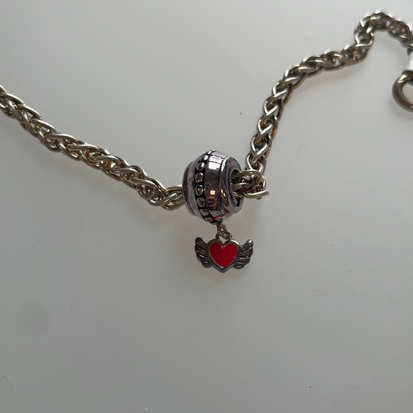 Pandora | Jewelry | Halia Enamel And Sterling Bead Charm Flying Red ...